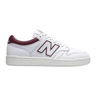 New Balance Homme, Chaussures, Blanc, Taille: 42 1/2 EU Chaussure en Cuir Semelle en Caoutchouc