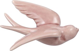 DOITOOL Keramik Wandvogel Dekoration Bunt Handgefertigt Nordische Wandh&auml;nger Schwalben Figur Wetterfest f&uuml;r Innen Au&szlig;en Wanddeko Wohnzimmer Schlafzimmer Garte