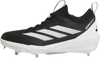 adidas Mens Chaussure &agrave; Crampons Adizero Impact 2.0, Core Black/Cloud White/Silver Metallic, 45 1/3