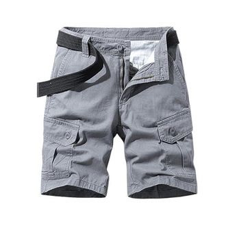 Generic Pantalon cargo pour homme - Short ample - L&eacute;ger - Coupe d&eacute;contract&eacute;e - Poches - Pour lext&eacute;rieur, la p&ecirc;che, la randonn&eacute;e, gris, 44