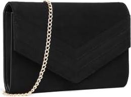 Miss Lulu ISS Lulu Femme Pochette et Clutches - Sac &agrave; Main avec Bandouli&egrave;re de Cha&icirc;ne - Damen Crossbody Bag pour C&eacute;r&eacute;monie Mariage