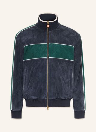 Casablanca Lederblouson blau