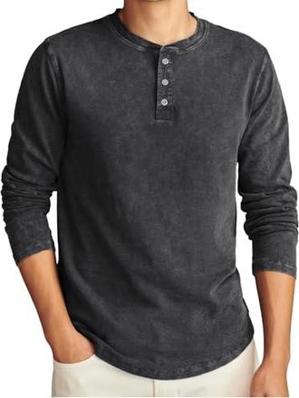Generic Polo r&eacute;tro vintage &agrave; coupe classique pour homme, v&ecirc;tement de travail d&eacute;contract&eacute;, chemise l&eacute;g&egrave;re et respirante, tunique de vacances, Noir, XXL