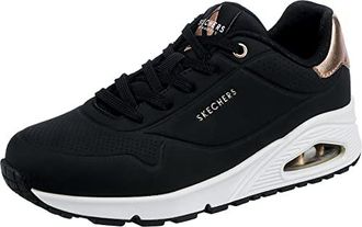 Skechers Femme Uno Golden Air Racine Accueil Femme Chaussures-Femme Baskets-et-Sneakers, Noir, 40 EU