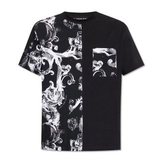 Versace Jeans Couture Homme, Tops, Noir, Taille: S T-shirt imprim&eacute;