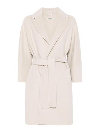 Max Mara Knielanger Mantel - Schwarz