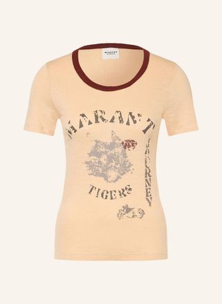 Isabel Marant Marant &Eacute;toile T-Shirt Kiliann Aus Leinen beige