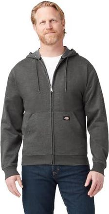 Dickies Veste &agrave; Capuche en Polaire zipp&eacute;e pour Homme, Gris fonc&eacute;, XL