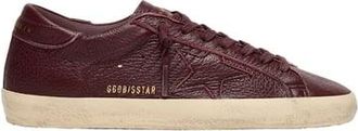Golden Goose Baskets SUPER-STAR CLASSIC WITH LIST &agrave; effet us&eacute; en cuir
