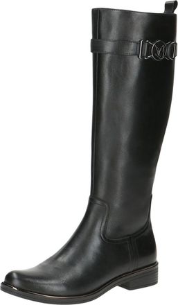Caprice Damen Hohe Stiefel mit Absatz aus Leder Elegant, Schwarz (Black Nappa), 38.5 EU