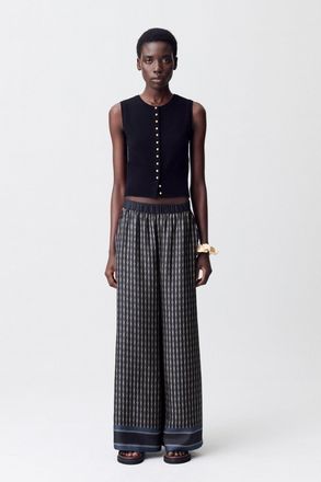 Claudie Pierlot Pantalon fluide imprim&eacute;