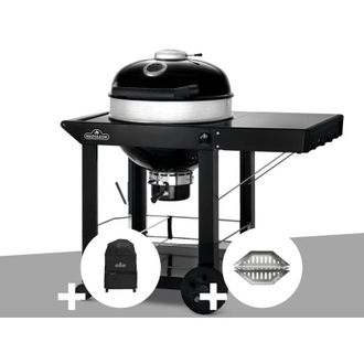 Napoleon Barbecue &agrave; charbon Kettle Pro 57 cm sur chariot + Housse de protection + Lot de 2 paniers &agrave; charbon - Napoleon