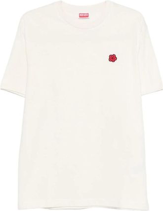 Kenzo Homme, Tops, Beige, Taille: M Boke Flower Embroidered T-shirt