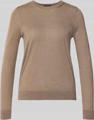 HUGO BOSS Regular Fit Pullover aus reiner Schurwolle Modell Ferpina