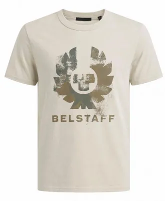 Belstaff T-Shirt London Retro Blur Phoenix Logo Regular Cut Phoenix-Logo mit Belstaff Schriftzug im Spray-Effekt