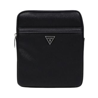 Guess Stilvolle Tasche mit Rei&szlig;verschluss und Taschen - - Bags - Herren - Schwarzk - ONE SIZE