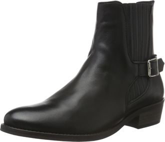 Vero Moda VMJEANET Leather Boot, Damen Biker Boots, Schwarz (Black), 40 EU