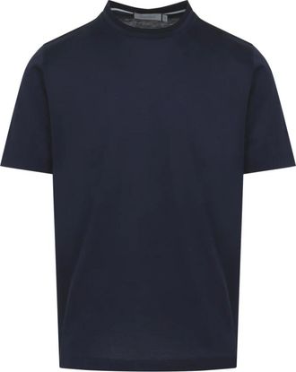 Canali Homme, Tops, Bleu, Taille: 2XL T-shirt en coton