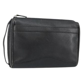 Gucci Pochette en cuir vintage Pre-owned - Femme - Pre-owned - Noir - Taille: ONE Size