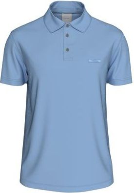 Calvin Klein Polo uni &agrave; patch logo brod&eacute; en coton