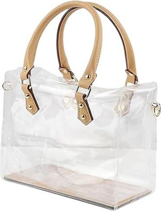 Generic Sac &agrave; main transparent pour stade - Grand sac &agrave; main transparent imperm&eacute;able pour femme, B, Consulte la descripci&oacute;n