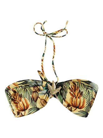 Farm Rio haut de bikini imprimé à dos-nu - Jaune