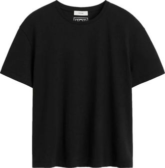 Toteme Femme, Tops, Noir, Taille: 40 FR Blouse Foulard Drap&eacute;