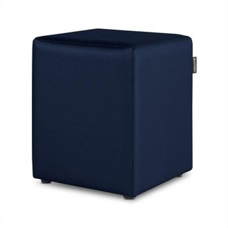 Happers Happers - Pouf Cube Similicuir Marine pack 2 unit&eacute;s Marine