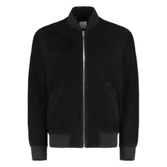 Paul Smith Wildlederjacke mit elastischem Saum - - Jackets - Herren - Schwarzk - L