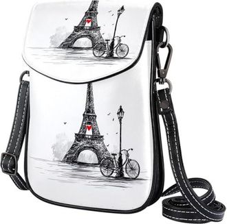 Generic Petit sac à bandoulière en cuir pour femme, esthétique, décontracté, sac à bandoulière avec sangle réglable, pour le shopping, la randonnée, un usage 