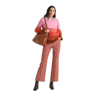 Maliparmi Maliparmi - Graphic Orbit Trouser - Femme - Pantalons - Multicolore - Taille: 42 FR