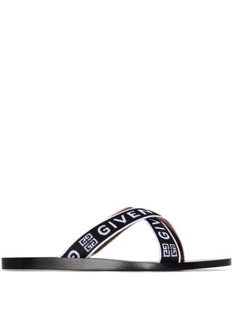 Givenchy sandales &agrave; brides monogramm&eacute;es - Noir