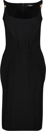 Versace Femme, Robes, Noir, Taille: 34 FR Medusa 95 Corset Midi Dress