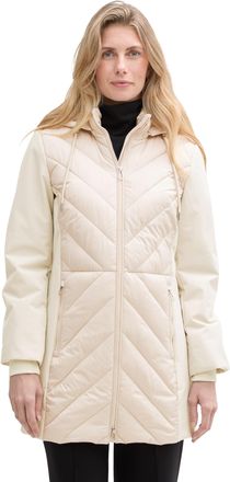 Tom Tailor Cape Jacke in Melange Optik, Cement Grey Mélange, XXXL