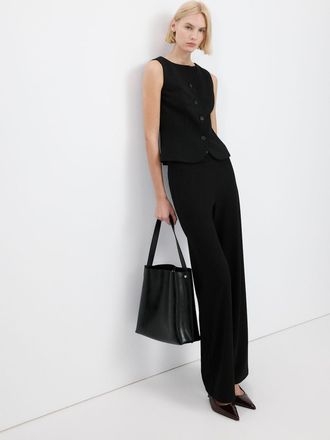 Mango Gekn&ouml;pfte Anzugweste schwarz - Damen - XXS - MANGO