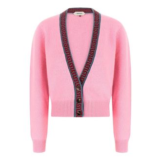 Versace A89094 A237534 1P590 Cardigan - - Knitwear - Damen - Rosa - S