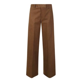 Berwich Nina Pantalon Large - Femme - Pantalons - Brun - Taille: 32 FR