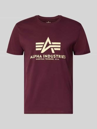 Alpha Industries T-Shirt mit Logo und Rundhalsausschnitt
