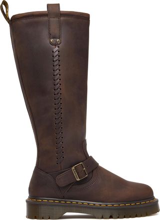 Dr. Martens Stiefel Dr. Martens ANISTONE KNEE HIGH CRAZY HORSE DM41871200 Braun