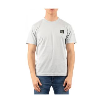 Stone Island T-shirt D&eacute;contract&eacute; en Coton - Homme - Tops - Gris - Taille: S