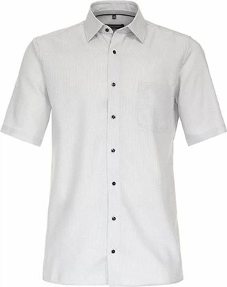 Venti Klassisches Kurzarm-Businesshemd - - Shirts - Herren - Grau - 6XL