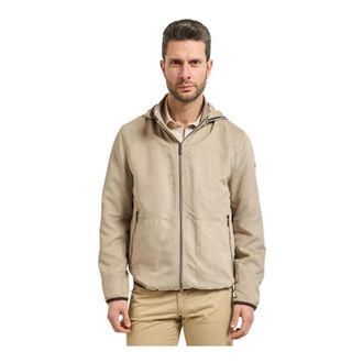 Bugatti Homme, Vestes, Beige, Taille: 6XL Blouson avec capuche
