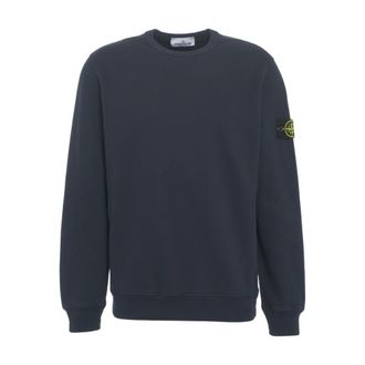 Stone Island Homme, Sweatshirts et sweats &agrave; capuche, Bleu, Taille: L Crew Neck SweaT-shirt
