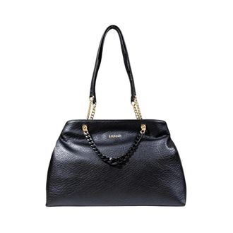 Liu Jo Schwarze Handtasche mit Automatischen Kn&ouml;pfen - - Bags - Damen - Schwarzk - ONE SIZE