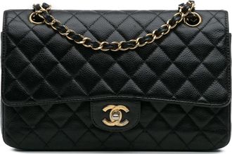 Chanel Hobo Bags - Medium Classic Caviar Double Flap - Gr. unisize - in Schwarz - für Damen