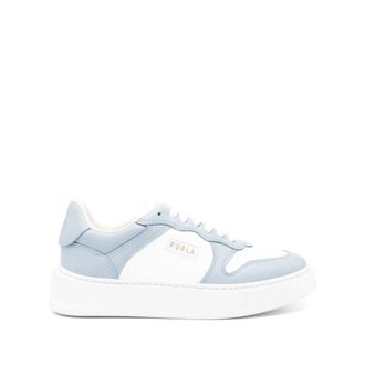 Furla Silberne Schn&uuml;rtrainer - - Shoes - Damen - Grau - 39 EU