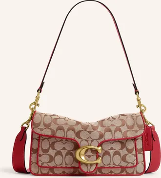 Coach Schultertasche Tabby braun