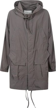 Dries Van Noten Homme, Manteaux, Gris, Taille: L Voxer Hooded Jacket