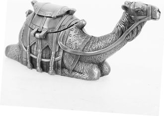 Milisten Kamel Schmuckk&auml;stchen Aus Metall Dekorative Schmuckschatulle Mit Ring Und Halskettenhalter Exotischer Schmuckorganizer F&uuml;r Wohnaccessoires Und Aufbewa