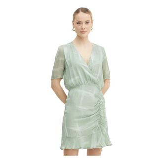 A|X Armani Exchange V-Ausschnitt Minikleid - - Dresses - Damen - Gr&uuml;n - M